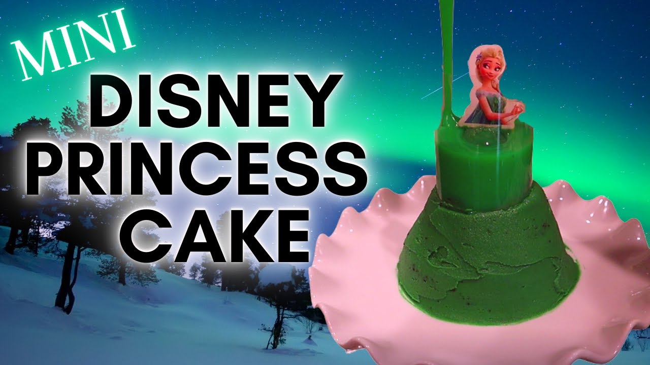 DISNEY PRINCESS MINI CAKE | Elsa Tsunami Cake | Pull Me Up Disney ...