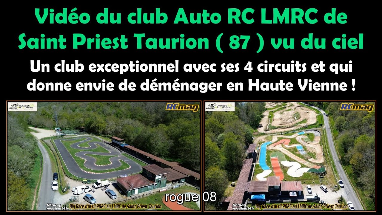 Vidéo aérienne du club Auto RC LMRC de Saint Priest Taurion ...