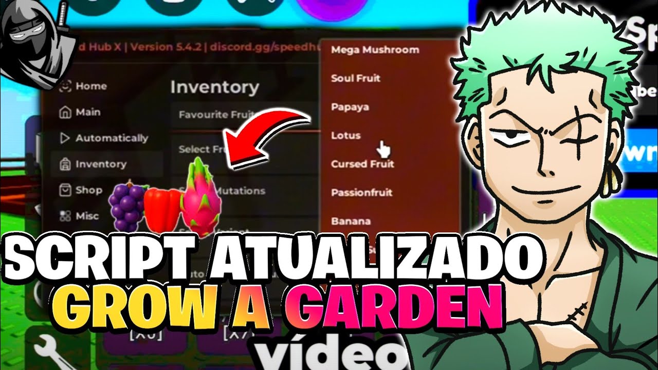 [🐶]Grow a Garden Script 🌶️(Crescer um Jardim) Auto Plant, Seeds infinitas, Auto Collect, Dupe ...