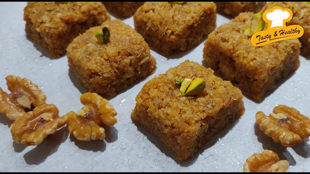 Walnut Burfi | Coconut Burfi | Walnut Healthy Recipes | Kids Healthy ...