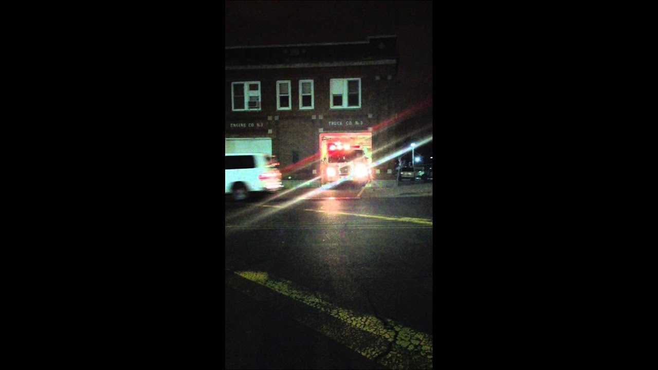 Elizabeth, NJ Tower Ladder 3 Responding to the Automatic Fire Alarm 1 ...