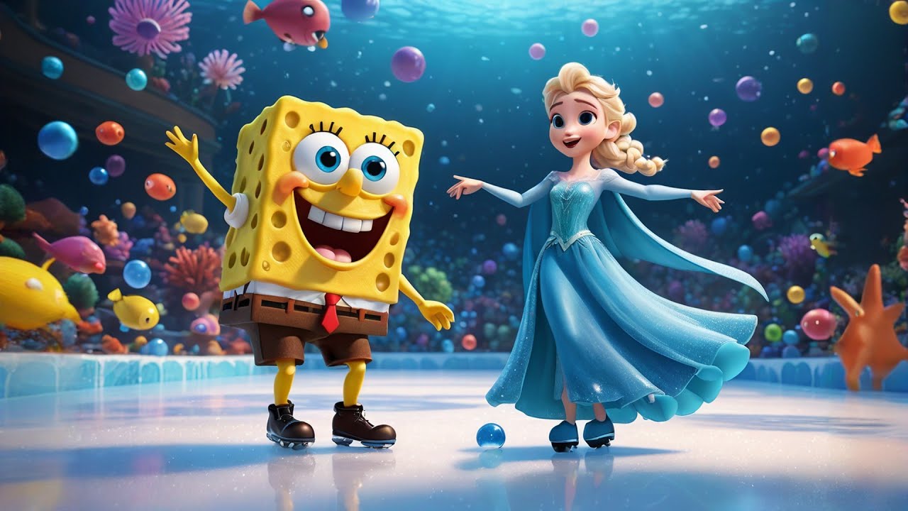 SpongeBob y elsa la reina de hielo - YouTube