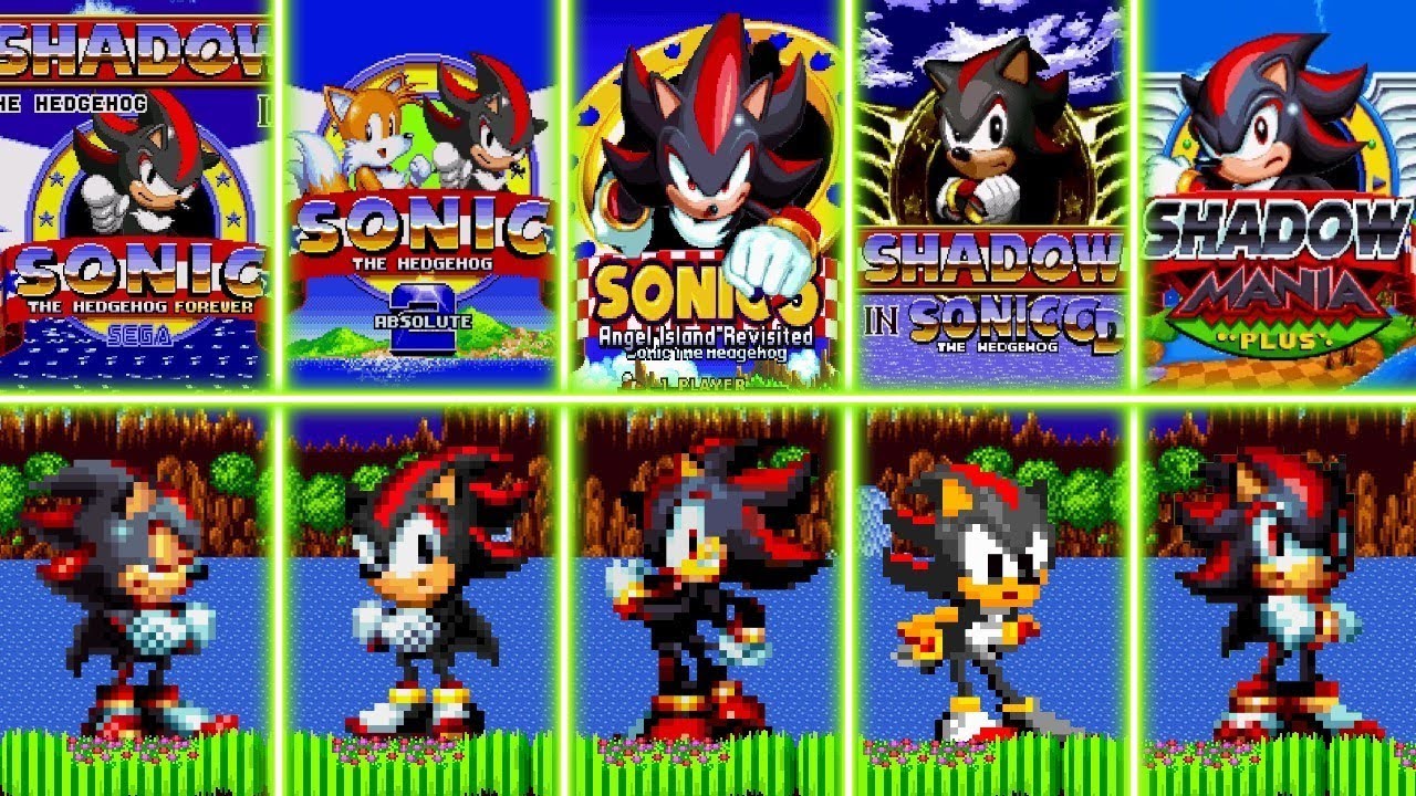 Evolution of Shadow Mods - Shadow The Hedgehog Collection - YouTube