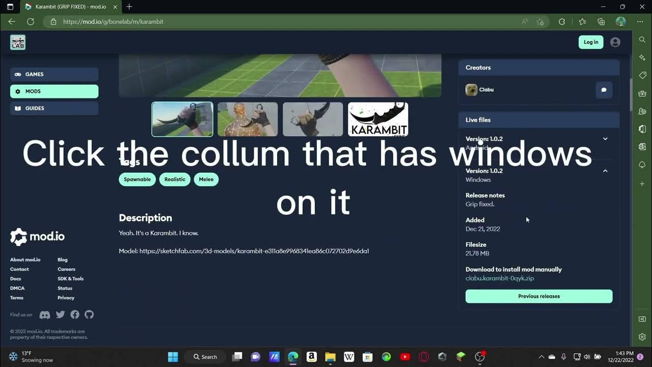 How to install mods for your bonelab - YouTube