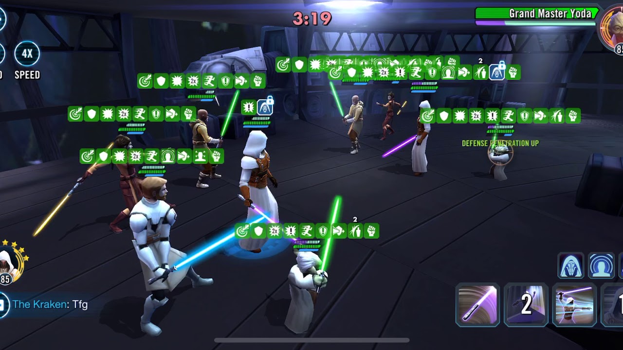 SWGOH gameplay: Revan vs faster Revan, mirror match for arena 1st - YouTube