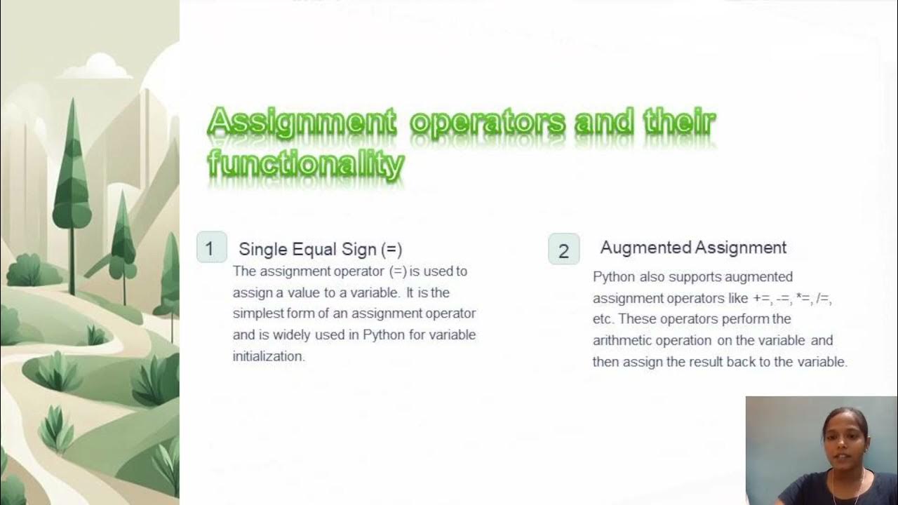 Operators In Python Programming Python Assignment Svce Youtube