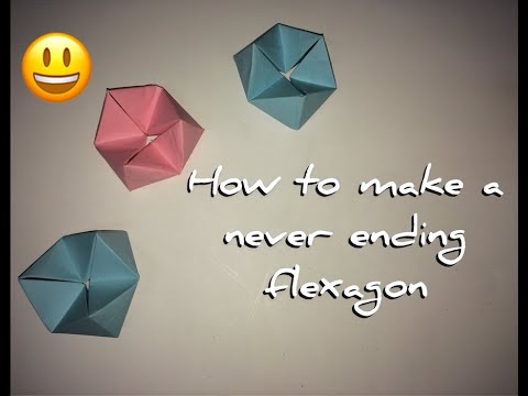 How to make a never ending origami or Flexagon || Tutorial - YouTube