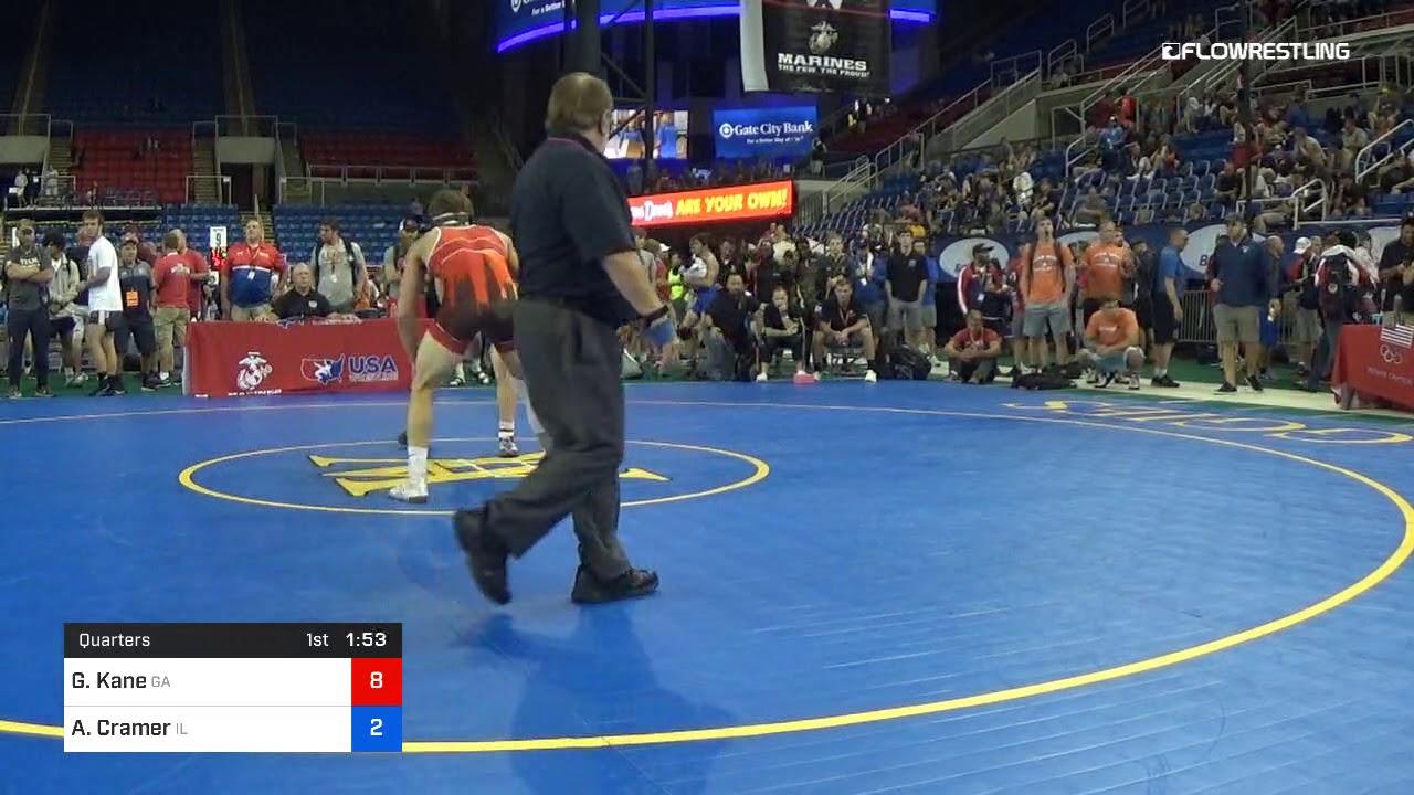 170 Lbs Quarters Gavin Kane Georgia Vs Alex Cramer Illinois - YouTube