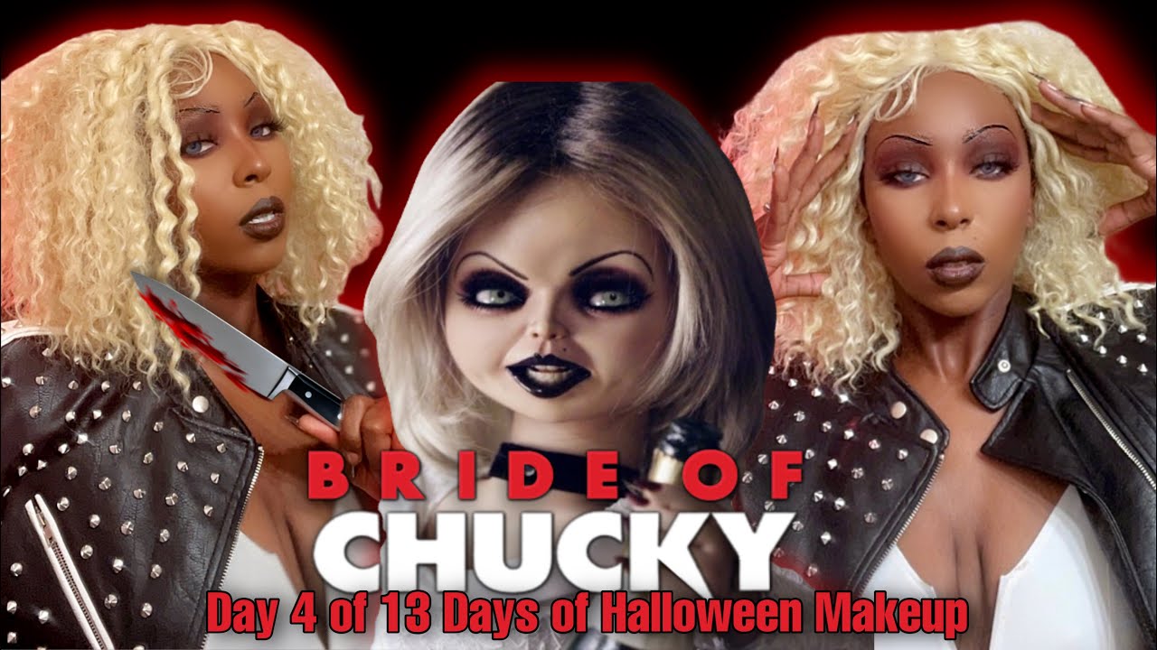Bride of Chucky Makeup: Day 4 of 13 Days of Halloween Makeup - YouTube