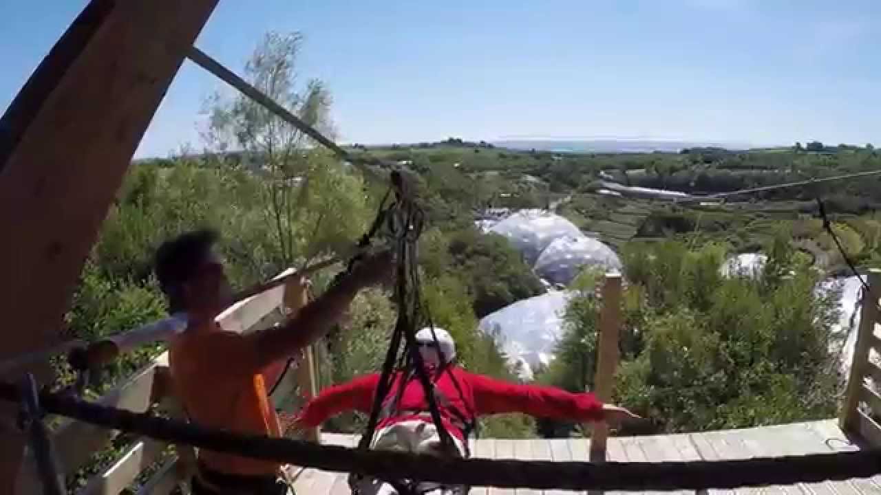 Eden Project Zip Wire - YouTube