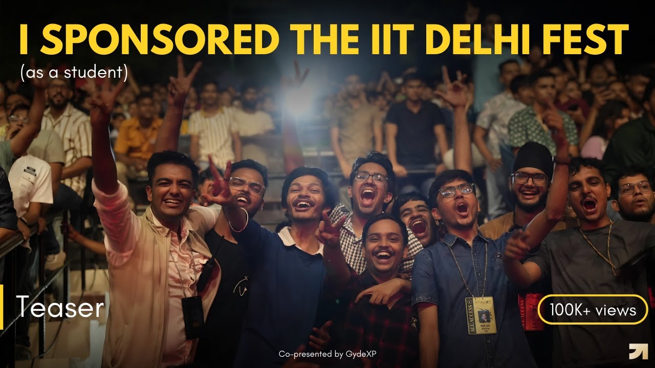 I SPONSORED THE IIT DELHI FEST (as a student) - TEASER | Rendezvous'24 ...
