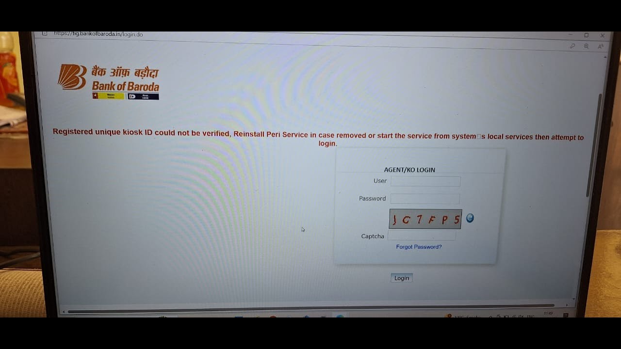 how to fix this problem - Peri Service not working in BOB Portal after ...