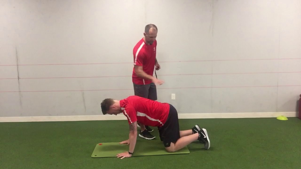 All fours and lumbar locked thoracic rotation - YouTube