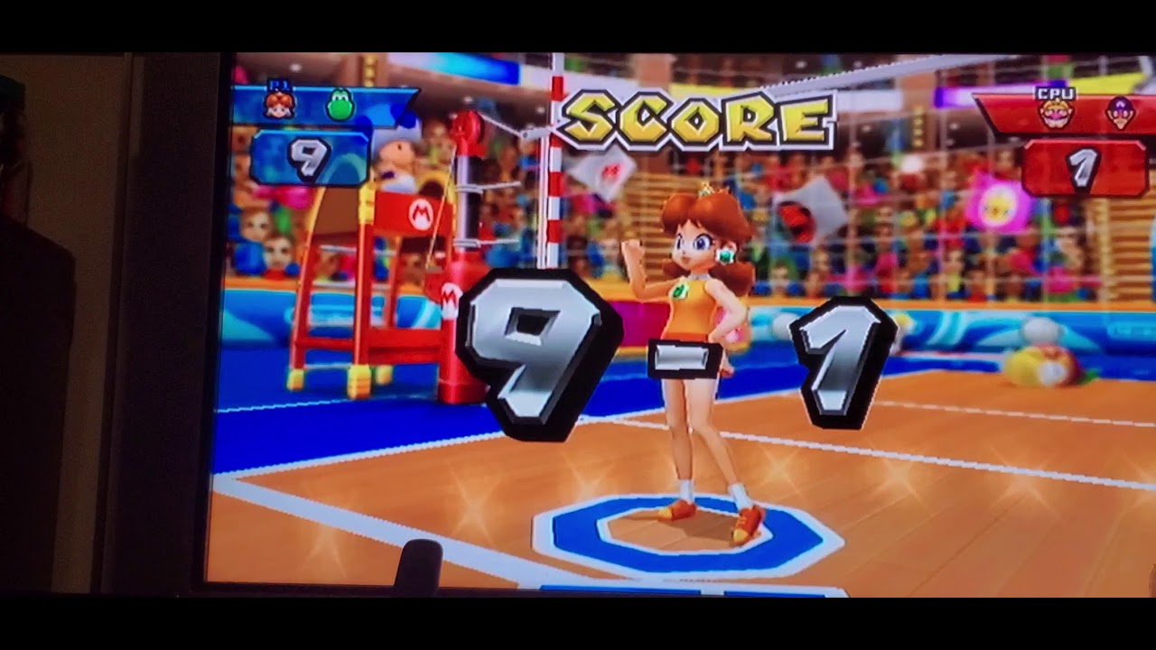 Princess Daisy in Mario Sports Mix Volleyball vs Wario and Waluigi🏐🏐🏐 ...