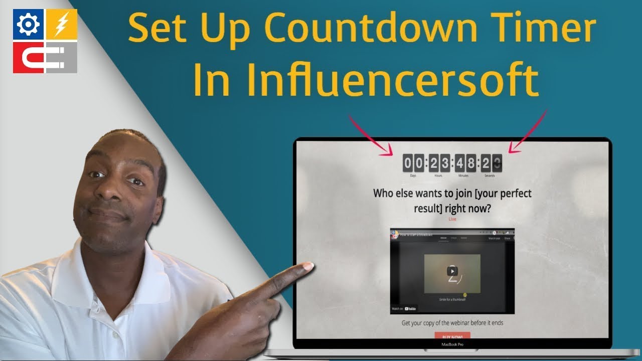How to Set Up Countdown Clock Timer in Influencersoftt - YouTube