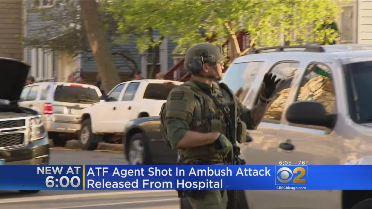 Shot ATF Agent Leave Hospital - YouTube