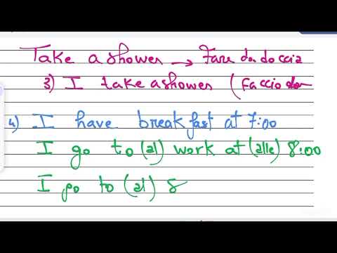 Attività quotidiana in inglese con Loubna ￼ daily routine