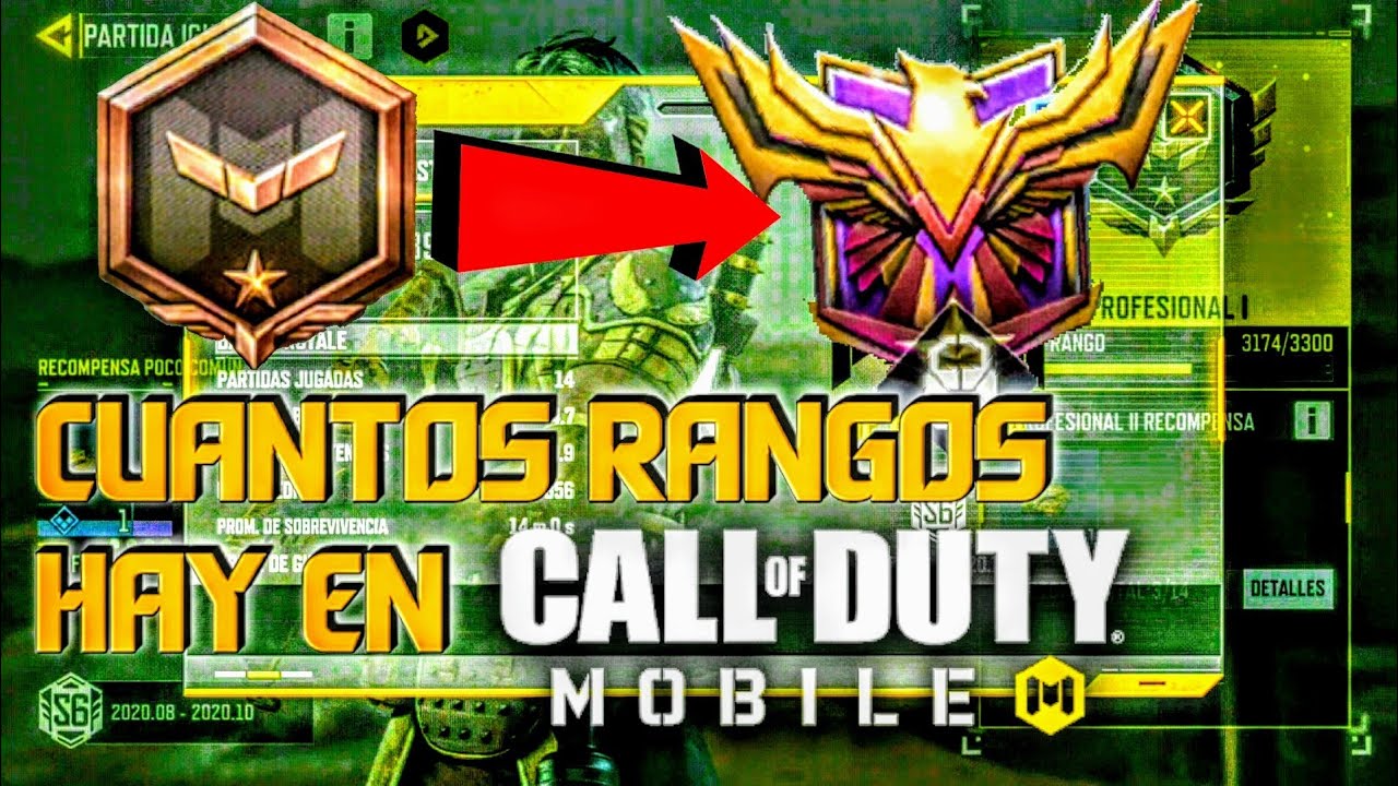🤔¿CUANTOS RANGOS HAY en COD MOBILE? 🤔 | RANGOS COD MOBILE - YouTube