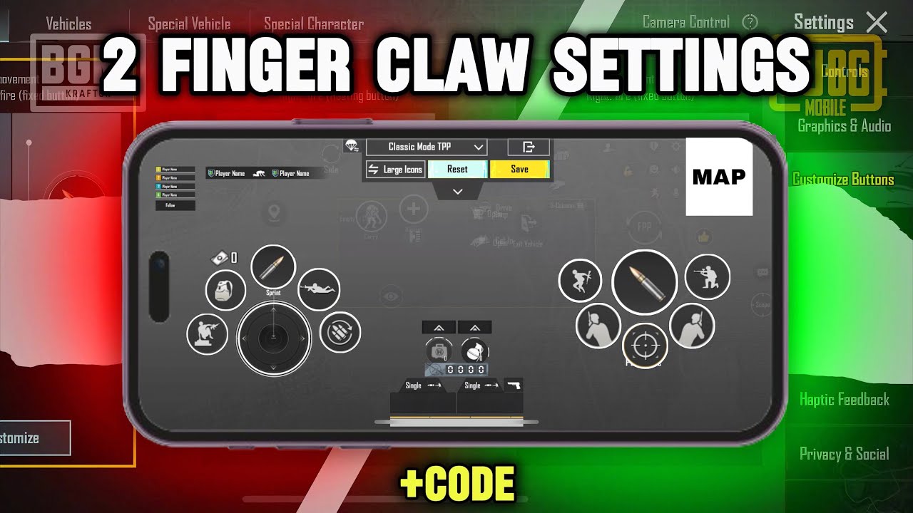 best two finger settings for bgmi & pubg🔥copy and use this pro control ...