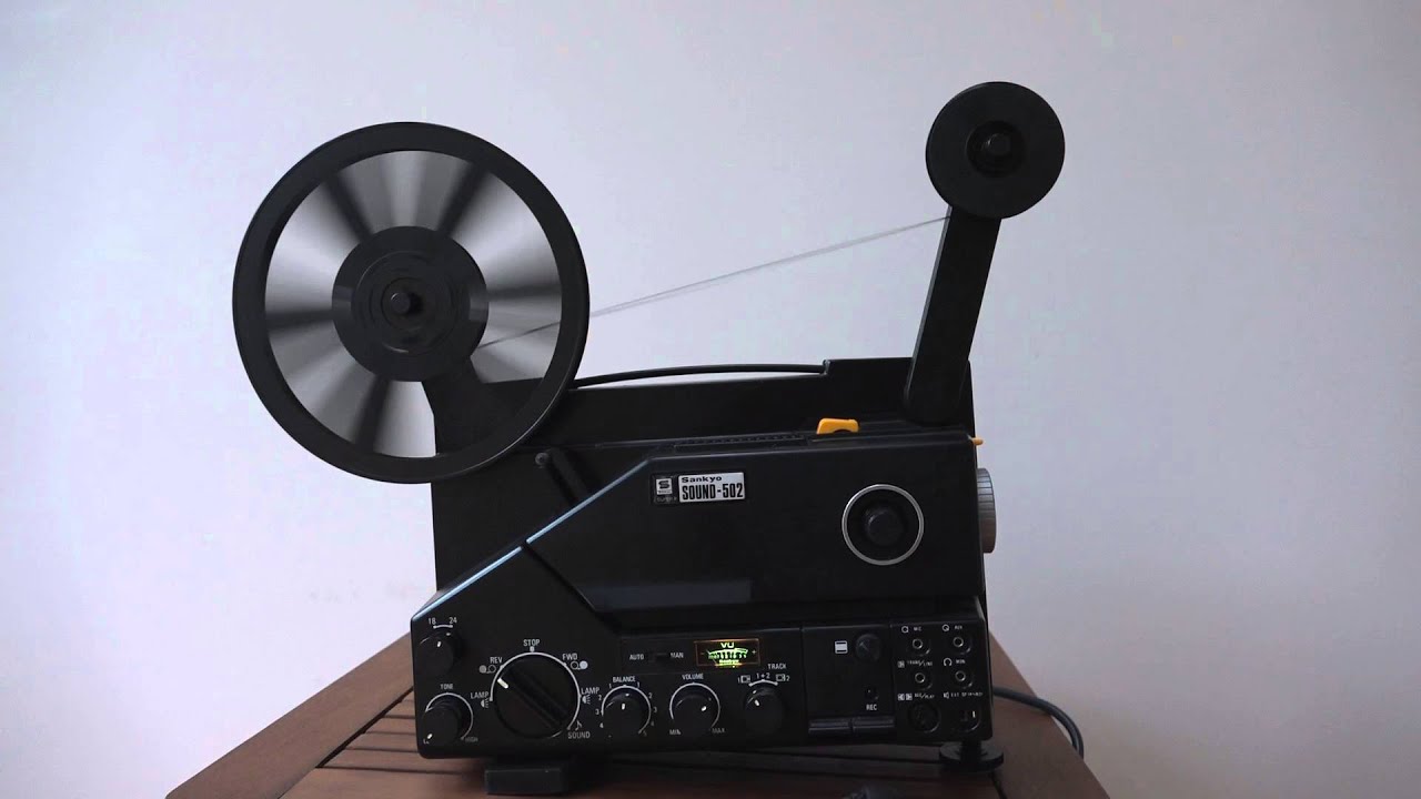 Super 8 Movie Projector - Sankyo Sound 502 - Reverse - YouTube