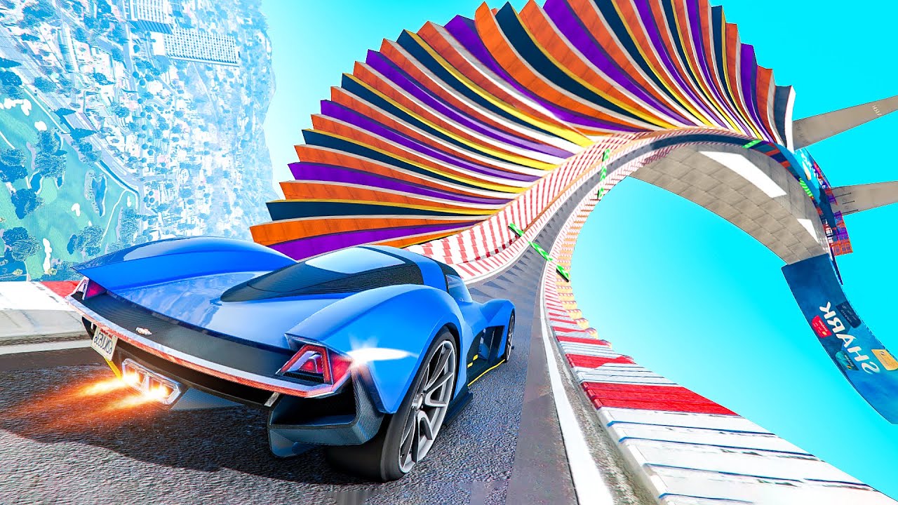 Crazy Wall-Ride Stunt Race - GTA Online | GTA 5 No Copyright Gameplay ...