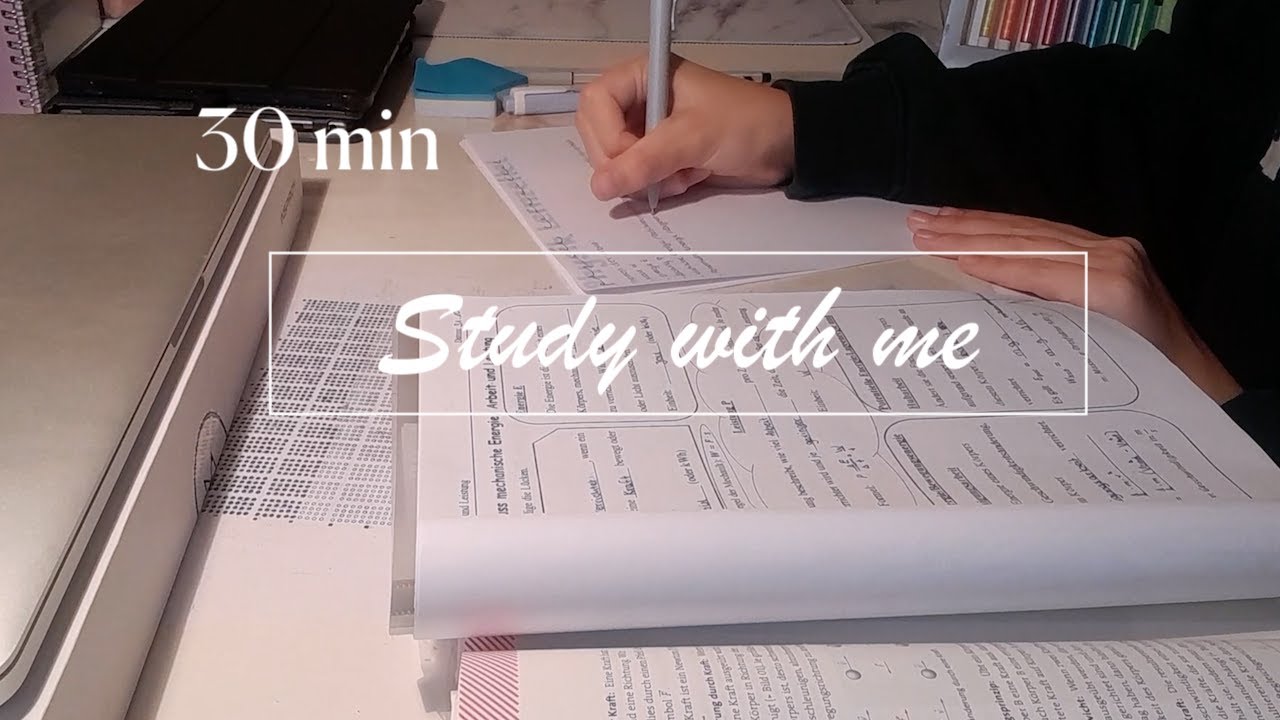 Study With Me | 30-Minute Productivity Session with Focus Music - YouTube