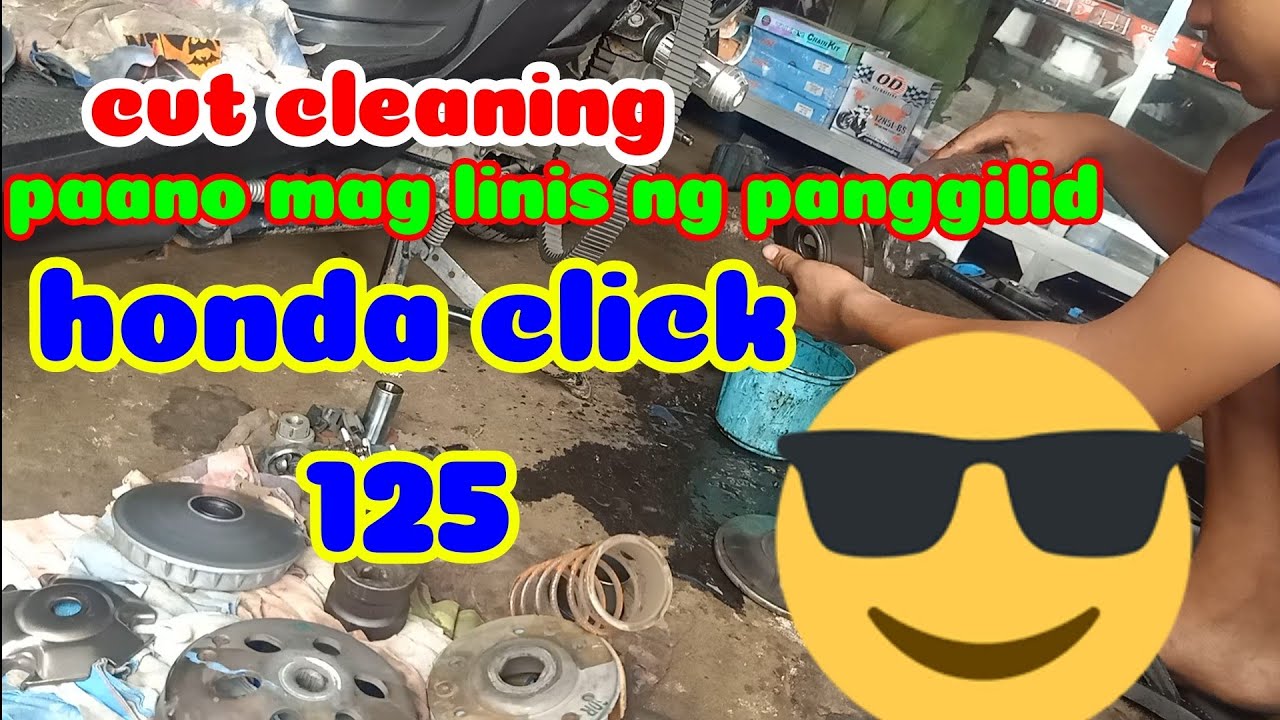 linis (cvt cleaning) honda click 125 - YouTube