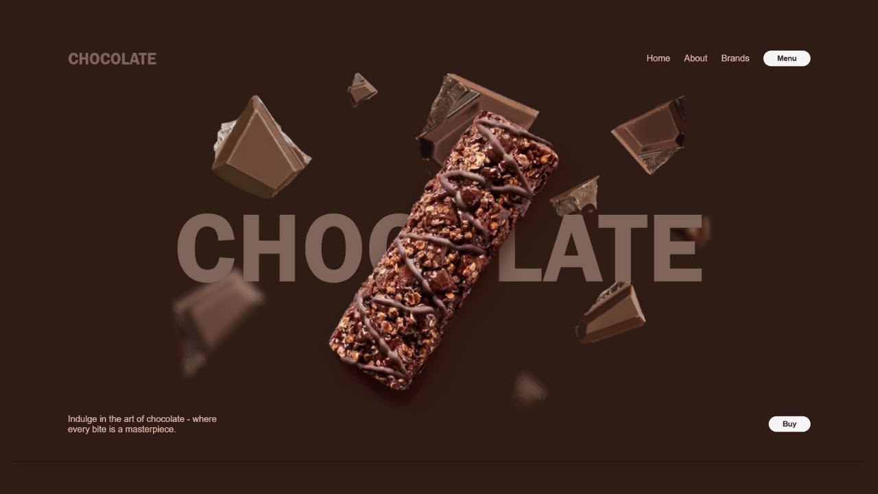 Chocolate Website Design Using HTML and CSS | Website Tutorial for Beginners - YouTube