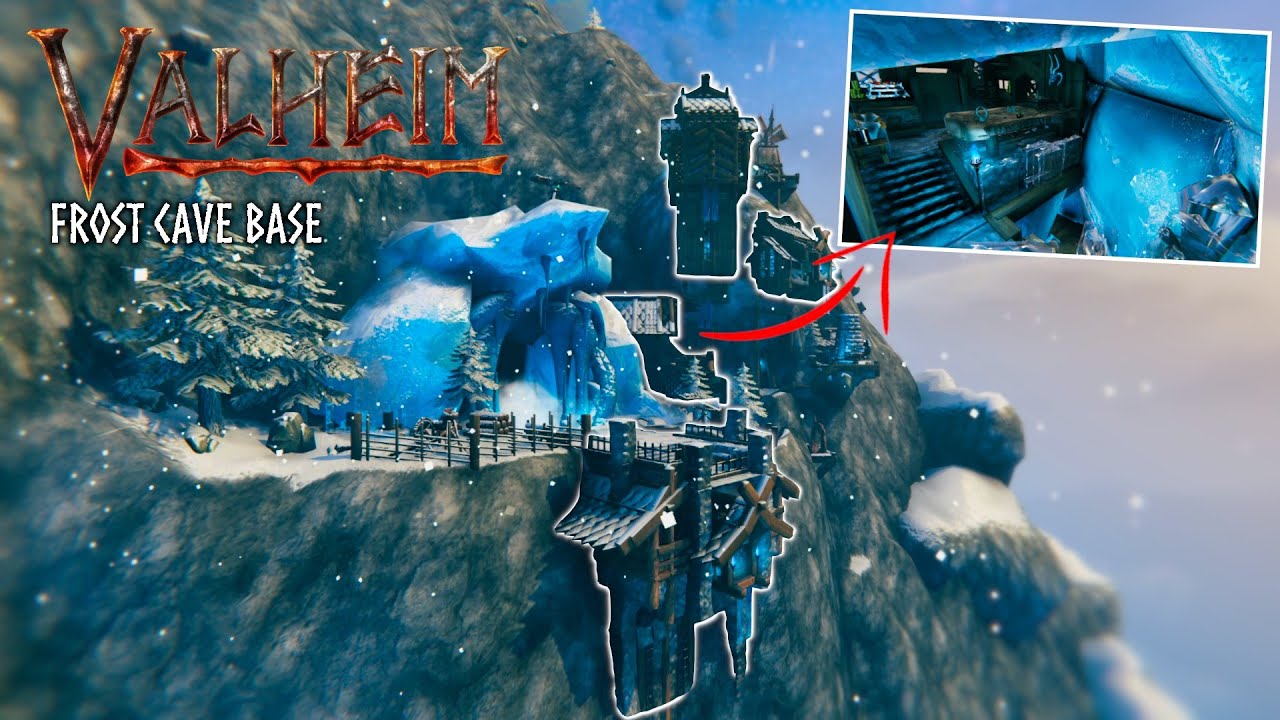I Built a Base Inside the Rarest Caves in Valheim ("Icy" Frost Cave ...