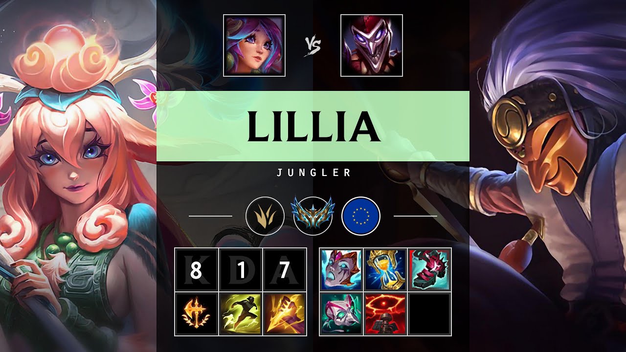 Lillia Jungle vs Shaco - EUW Challenger Patch 25.07 - YouTube