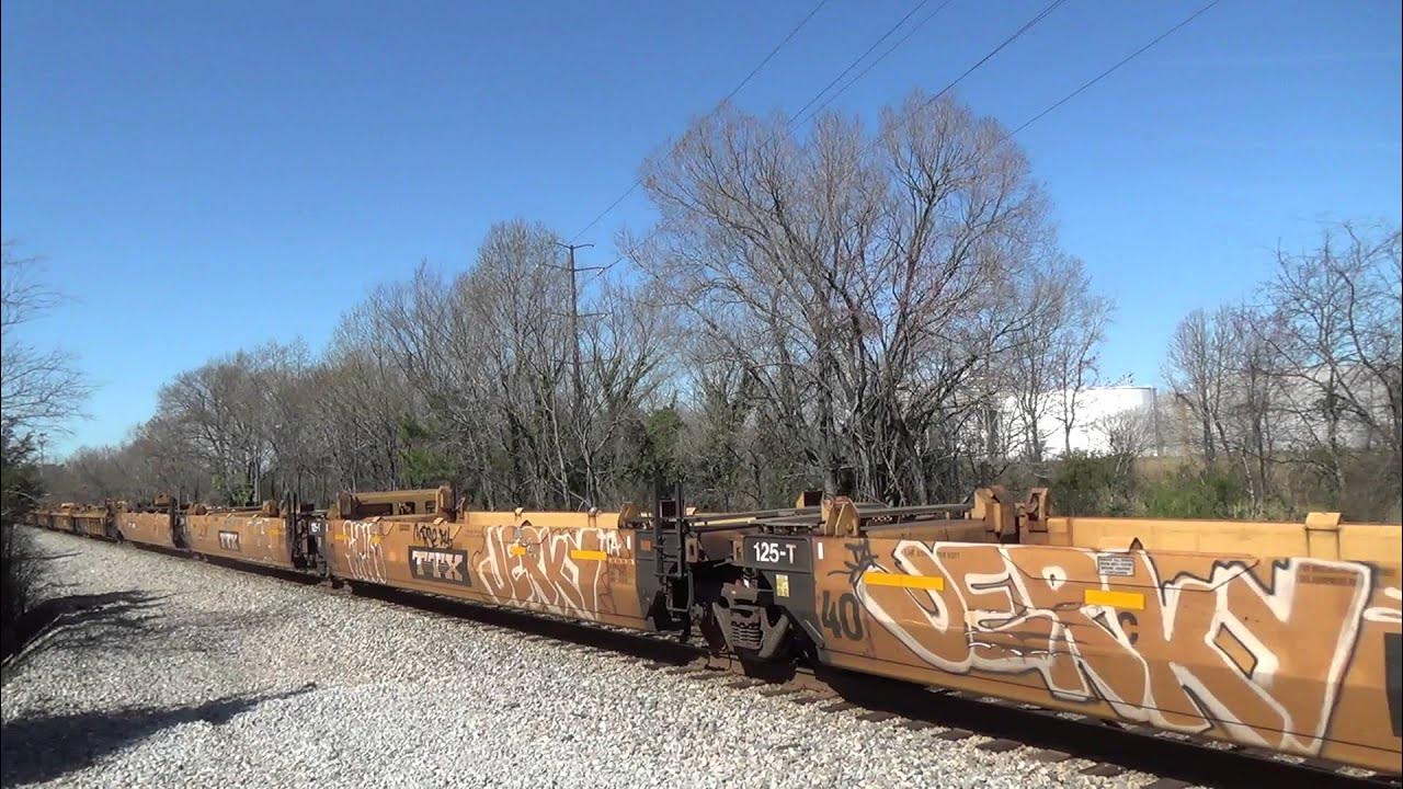 NS 8120 (GE ES44AC) leads NS 24J -17 - YouTube