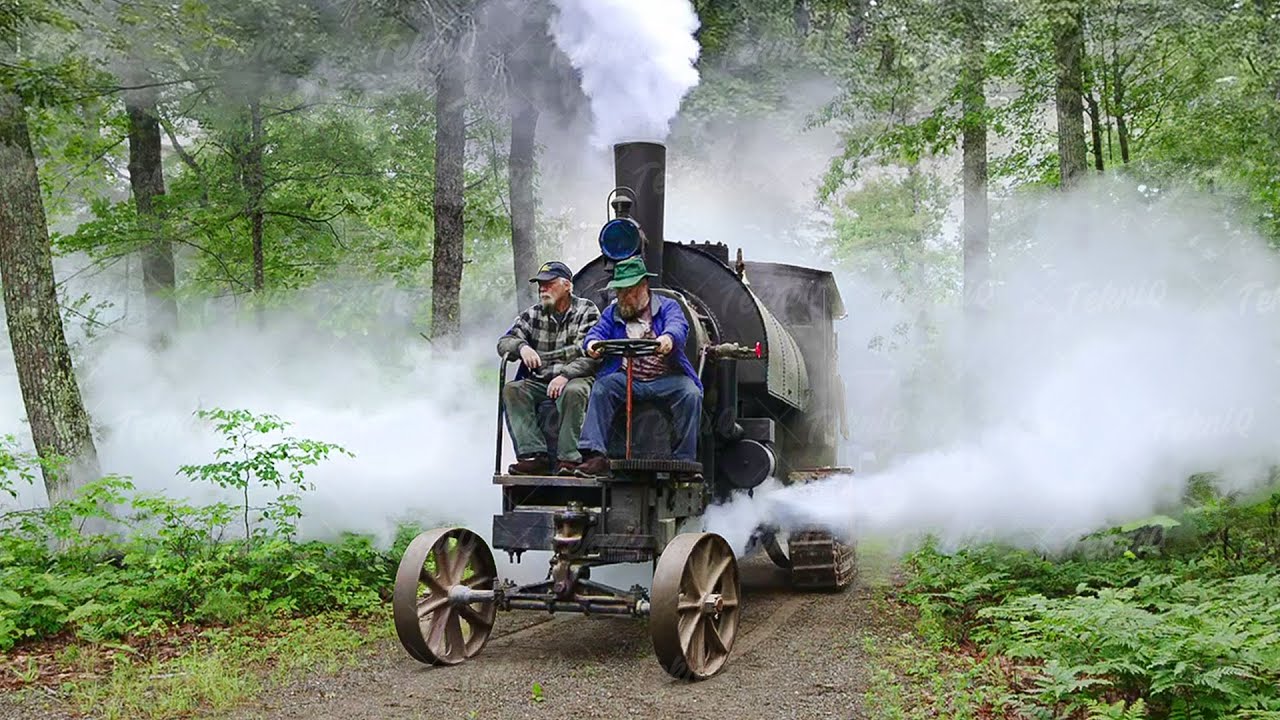 Starting Massive Steam Tracked Tractor: One of the First in the World ...
