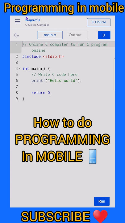 How to do programming in mobile 📱 |C programming full course |#viral #programming #trending # ...