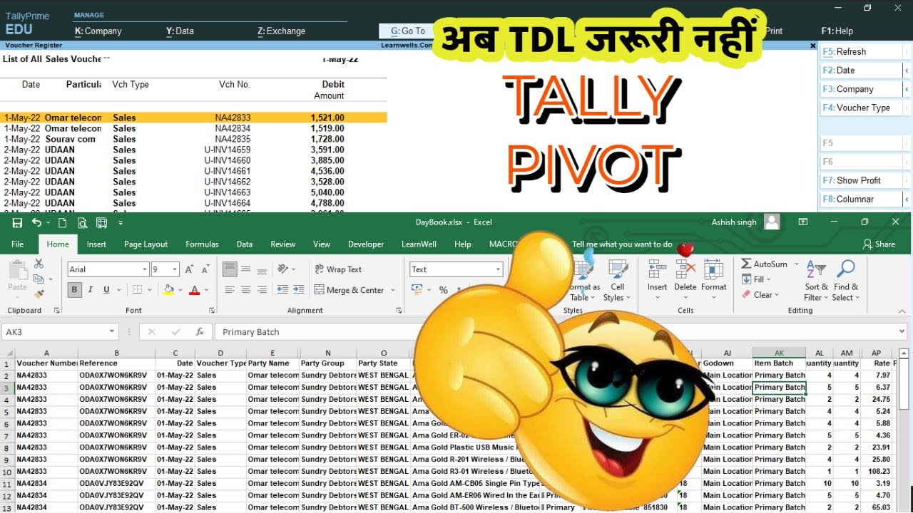 Tally Prime Pivot Report Best Report To Create Mis All In One Tally Prime Report Learnwell