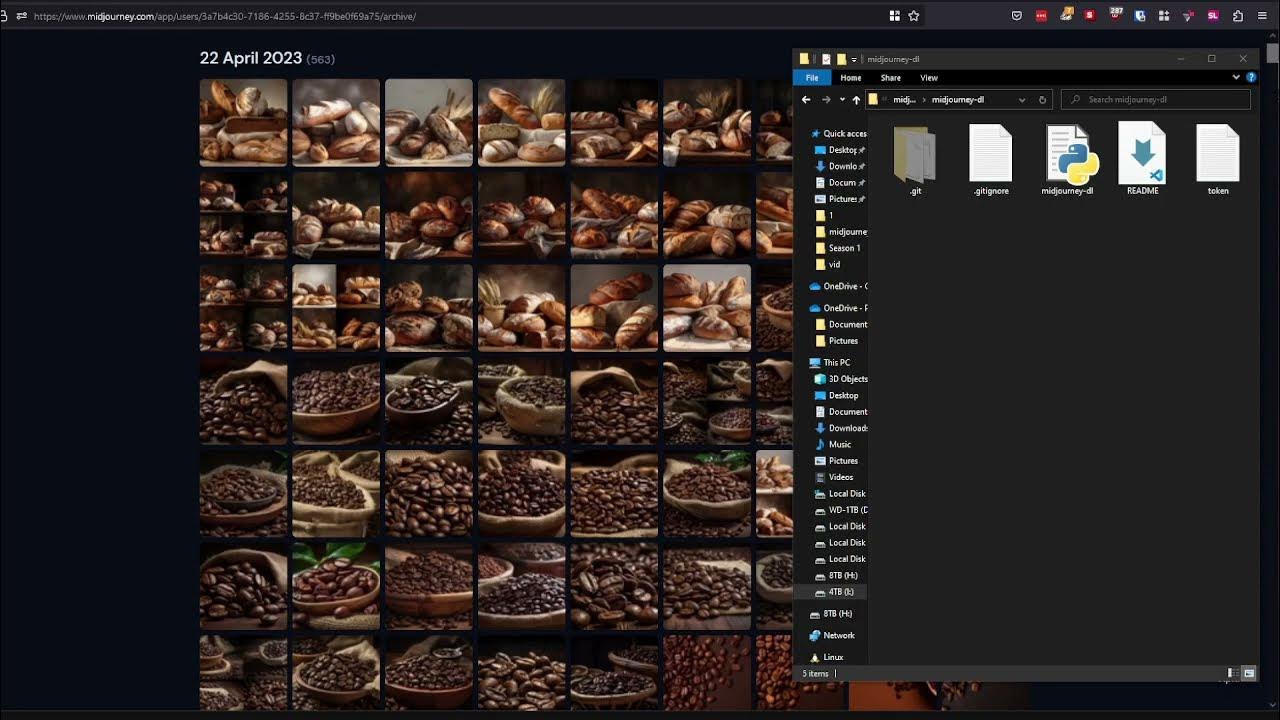 midjourney-dl: Midjourney bulk image and prompt archive backup downloader. - YouTube