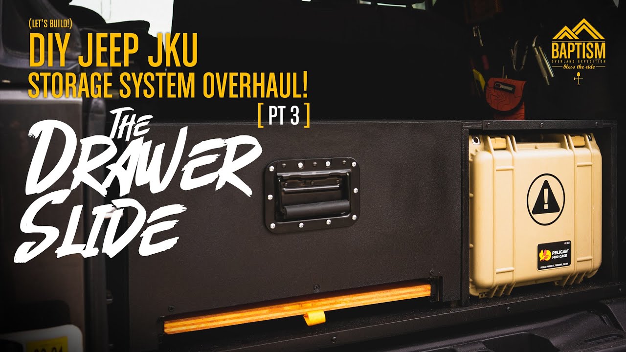 DIY Jeep JKU Storage System Overhaul Pt 3: The Drawer Slide - YouTube