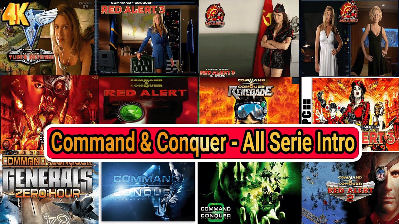 🎬🎥Command & Conquer - All Remastered Serie Intro - PC - 4K - YouTube
