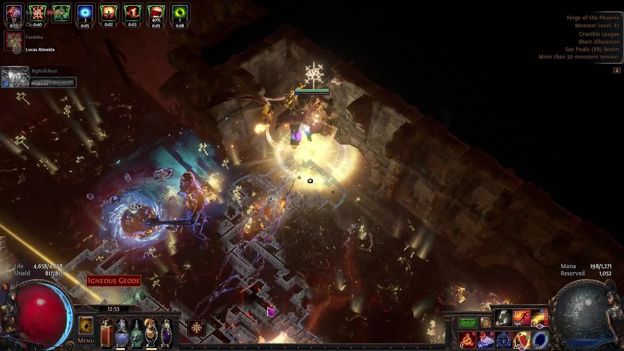 Build Wave of conviction Ignite Poe - League crucible - YouTube