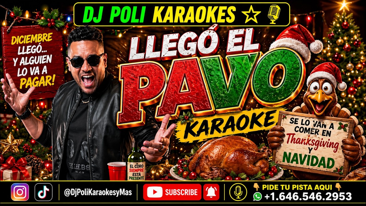 SILVIO MORA - LLEGO EL PAVO KARAOKE INSTRUMENTAL MERENGUE - YouTube
