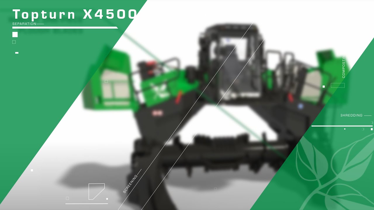 Komptech Topturn X4500 compost turner: Features - YouTube