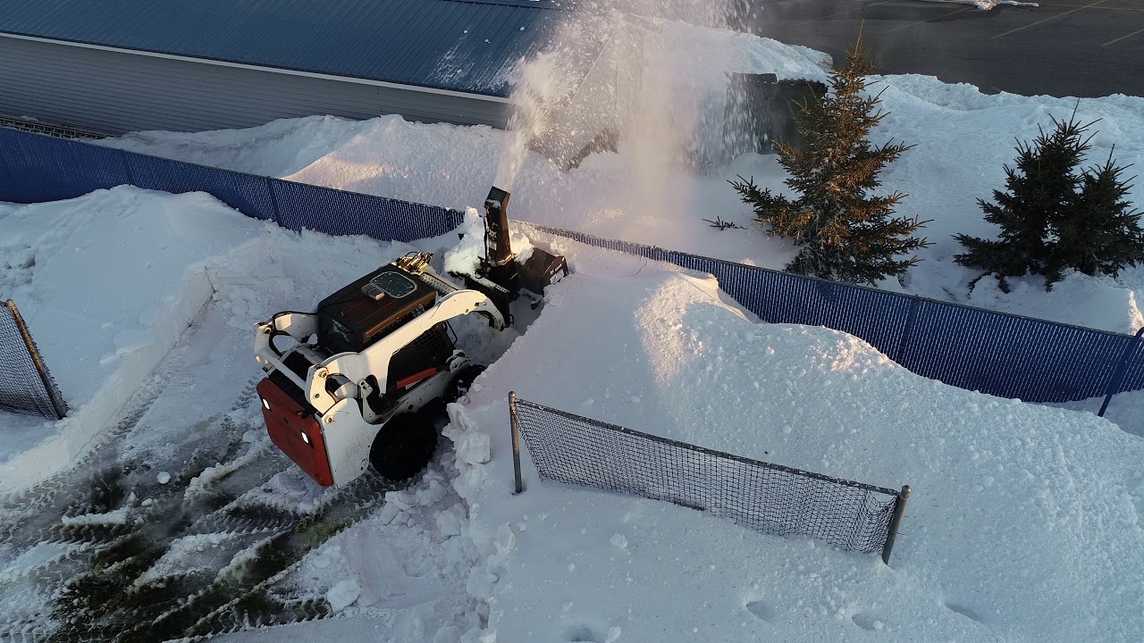 2019 Baseball Field Snow Removal - YouTube