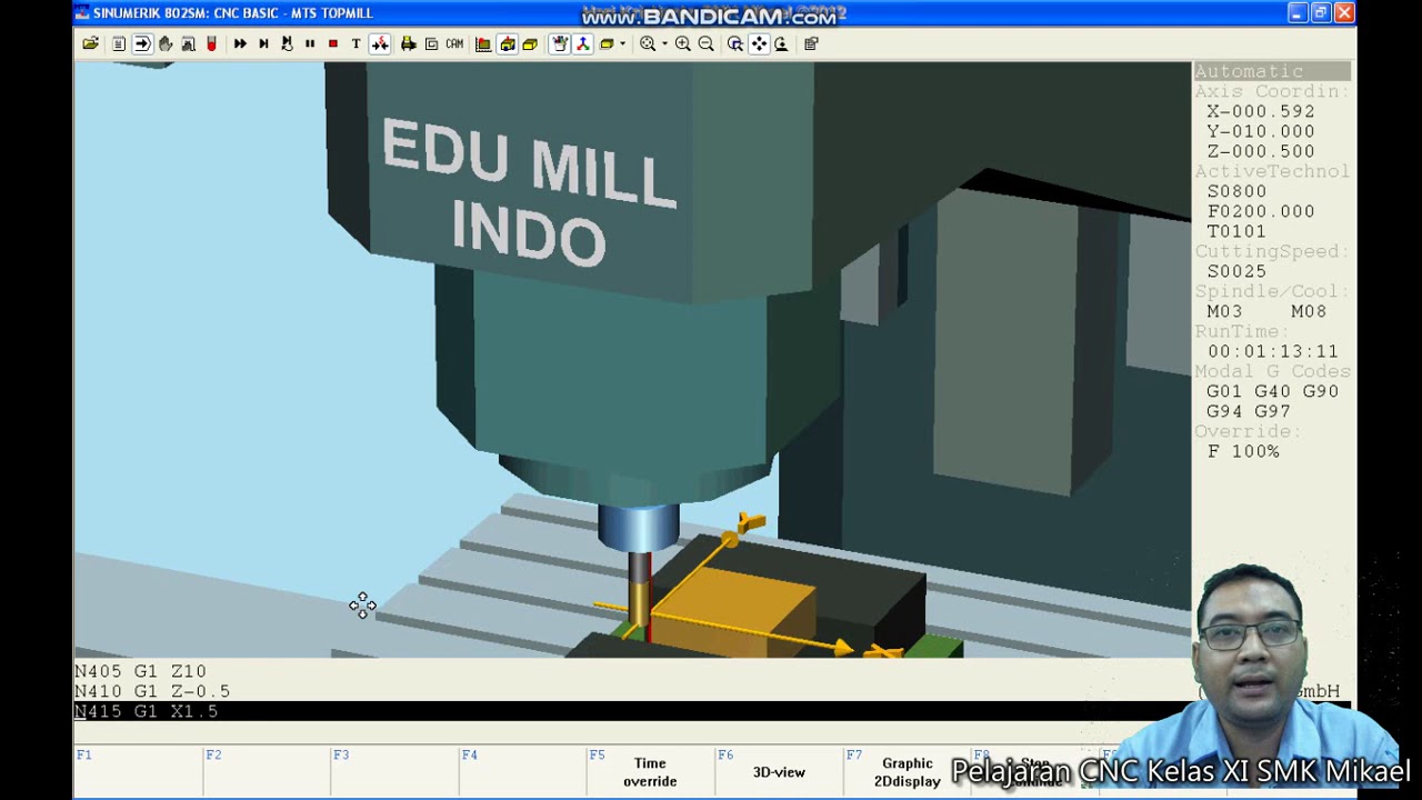 Simulasi Program CNC dengan Software MTS - YouTube