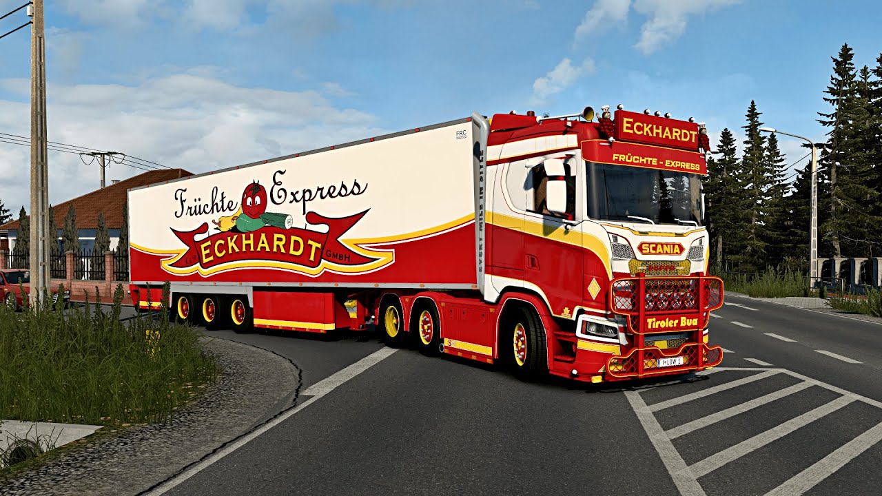 Realistic Driving - Scania S650 Eckhardt+Trailer - Euro Truck Simulator ...