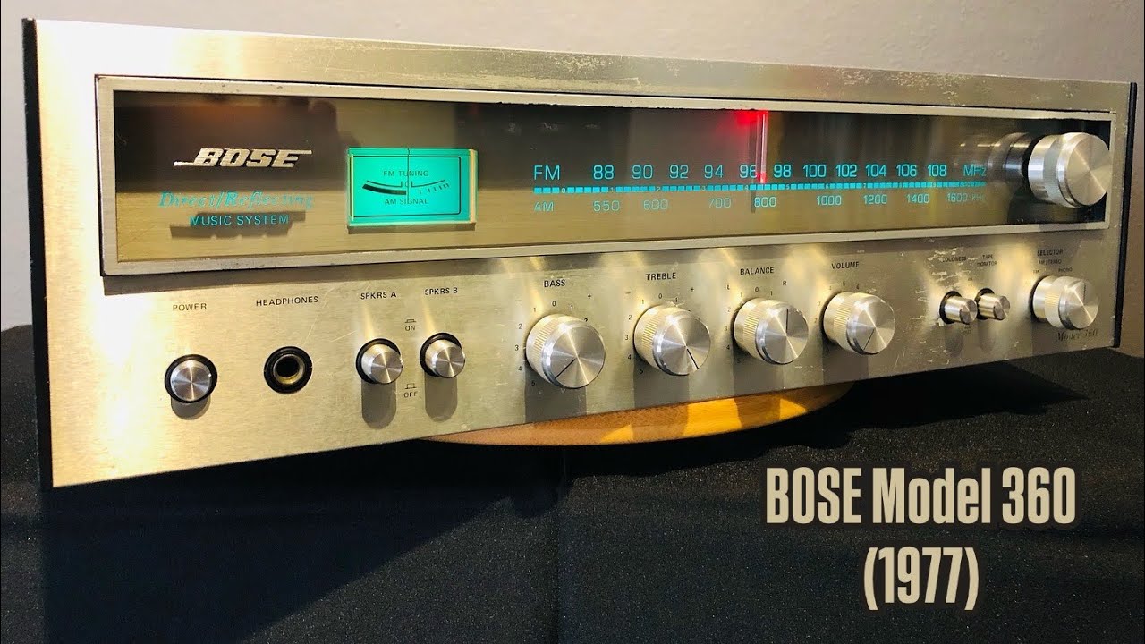 BOSE Model 360 Stereo Receiver (1977) - YouTube
