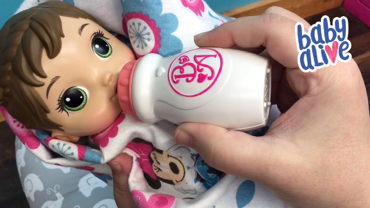Feeding Baby Alive Doll an Interactive Bottle Night Routine - YouTube