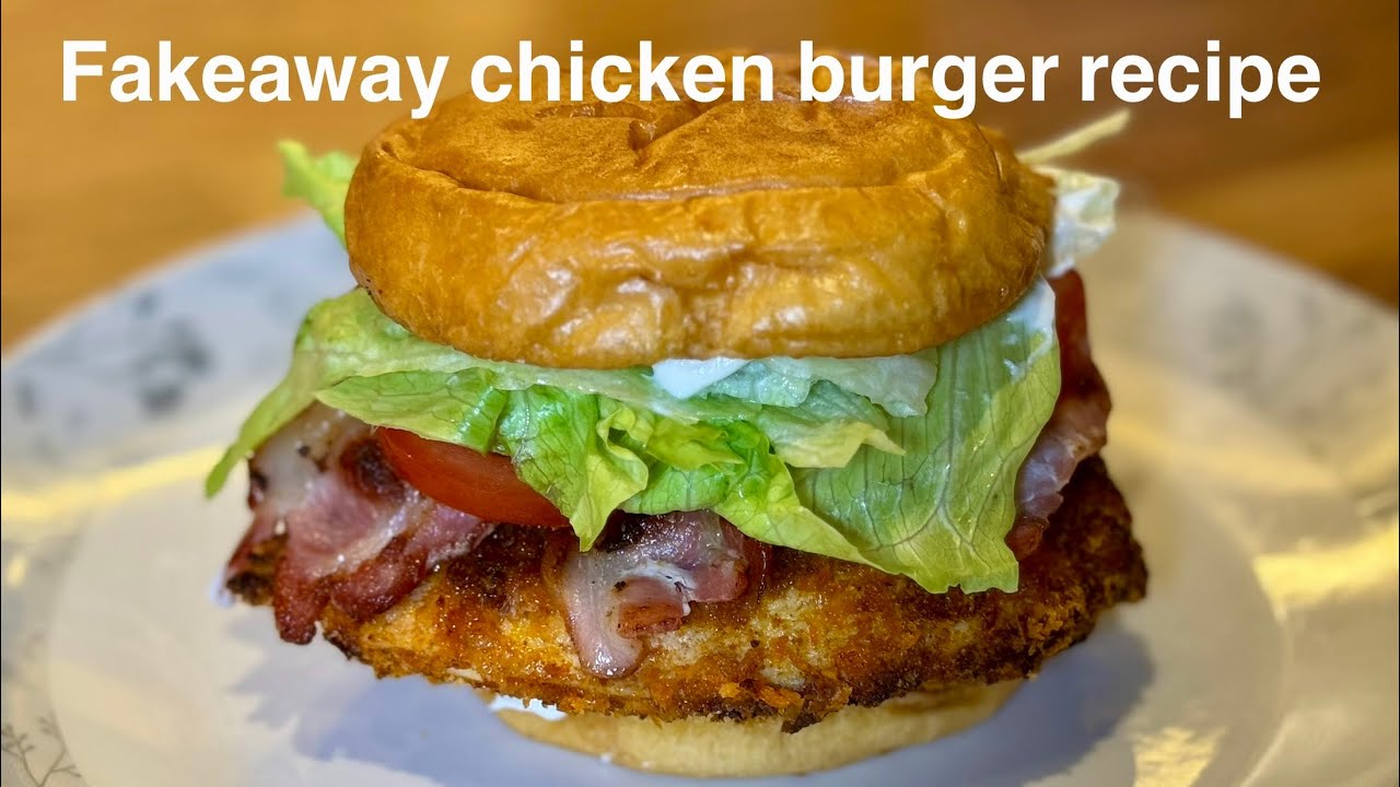 ‘Fake Away’ - Simple Air Fryer Chicken Burger Recipe - YouTube
