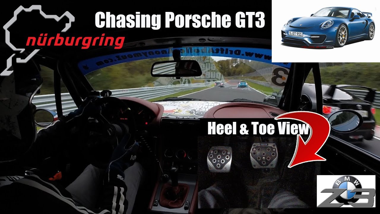 Nürburgring chasing Porsche GT3 Heel & Toe View DutchRingRacing - YouTube