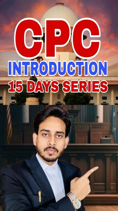 CPC lecture series part-1 by Rahul Gahlot | introduction of CPC part-1 📚👨🏻‍🎓#law #lawyer #cpc ...
