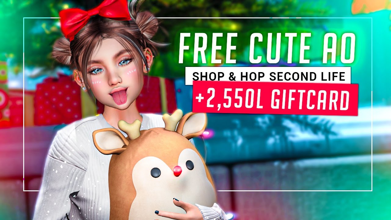 FREE CUTE AO + 2,550L Giftcard Shop & Hop + Lelutka SKIN | Second Life ...