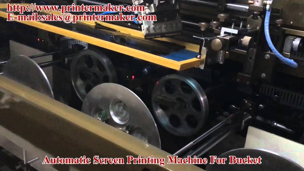 Automatic Screen Printing Machine For Bucket,Bucket Automatic Screen ...